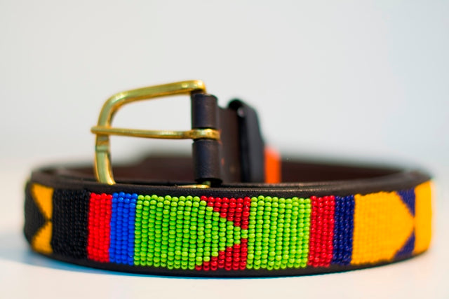 Beaded leather Maasai belts – Scott's of London
